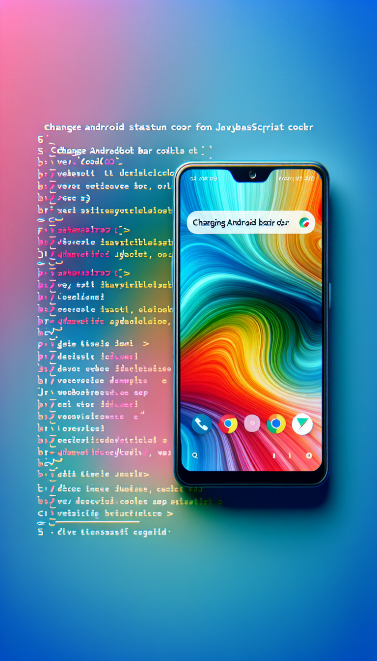 Change Android Status Bar Color from JavaScript in a WebView App Using ...