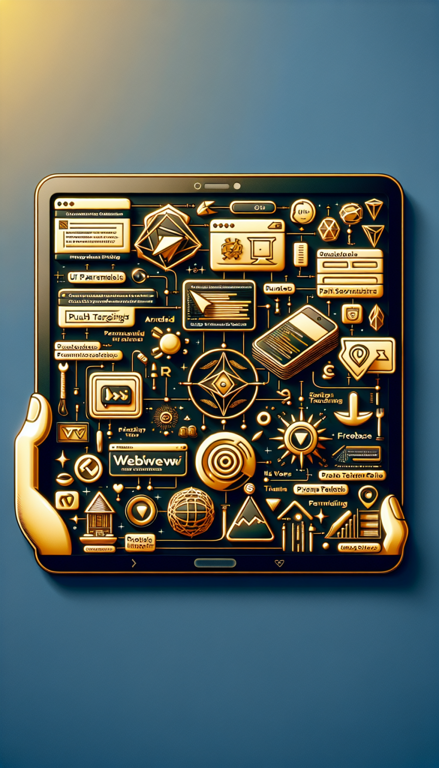 URL-Param Push Targeting: Append OneSignal/Firebase IDs to WebView URLs in Android (Java) with ...